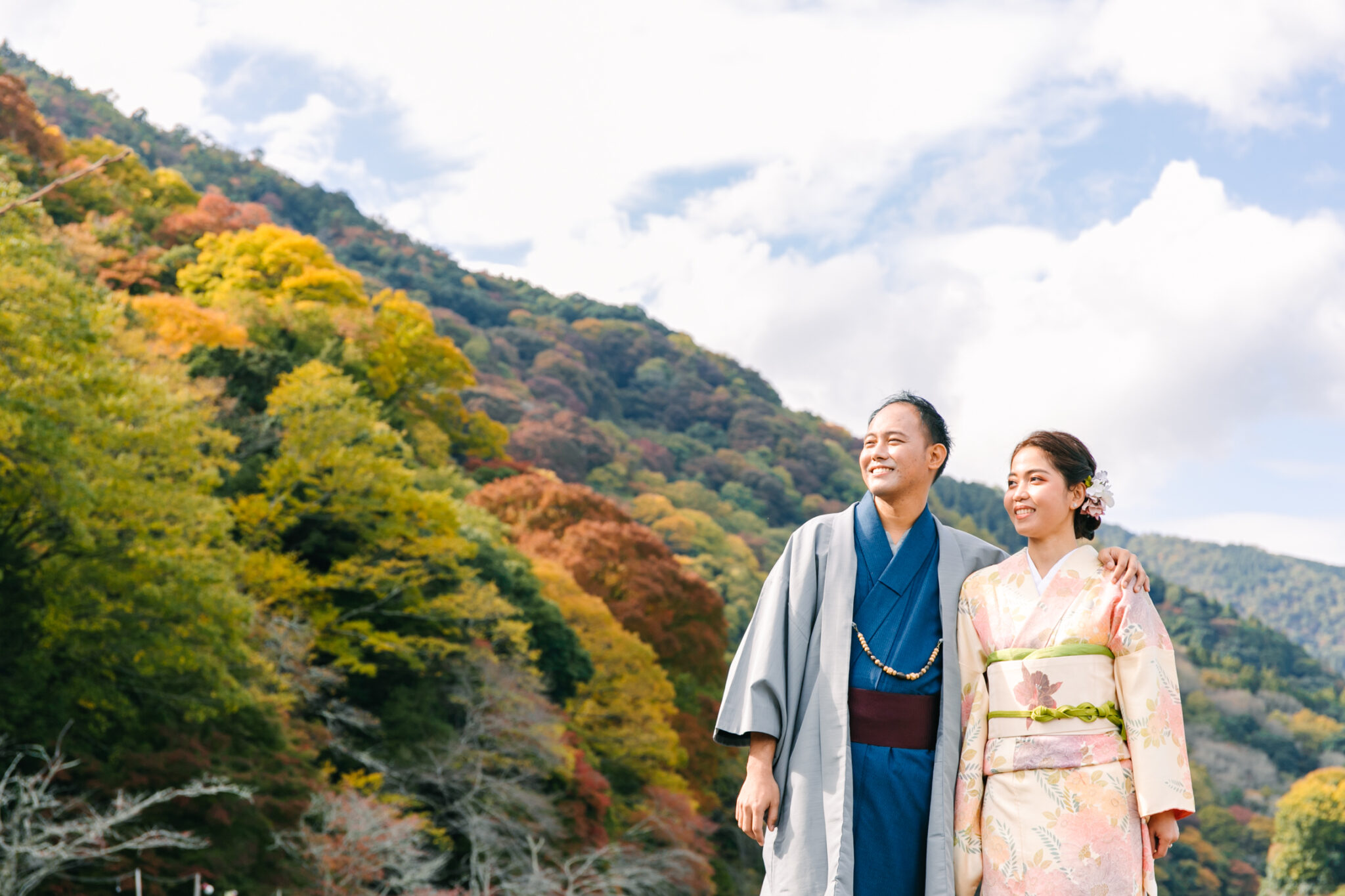 Pre-wedding photo shoot in Arashiyama, Kyoto Japan!! | Photoguider-Japan