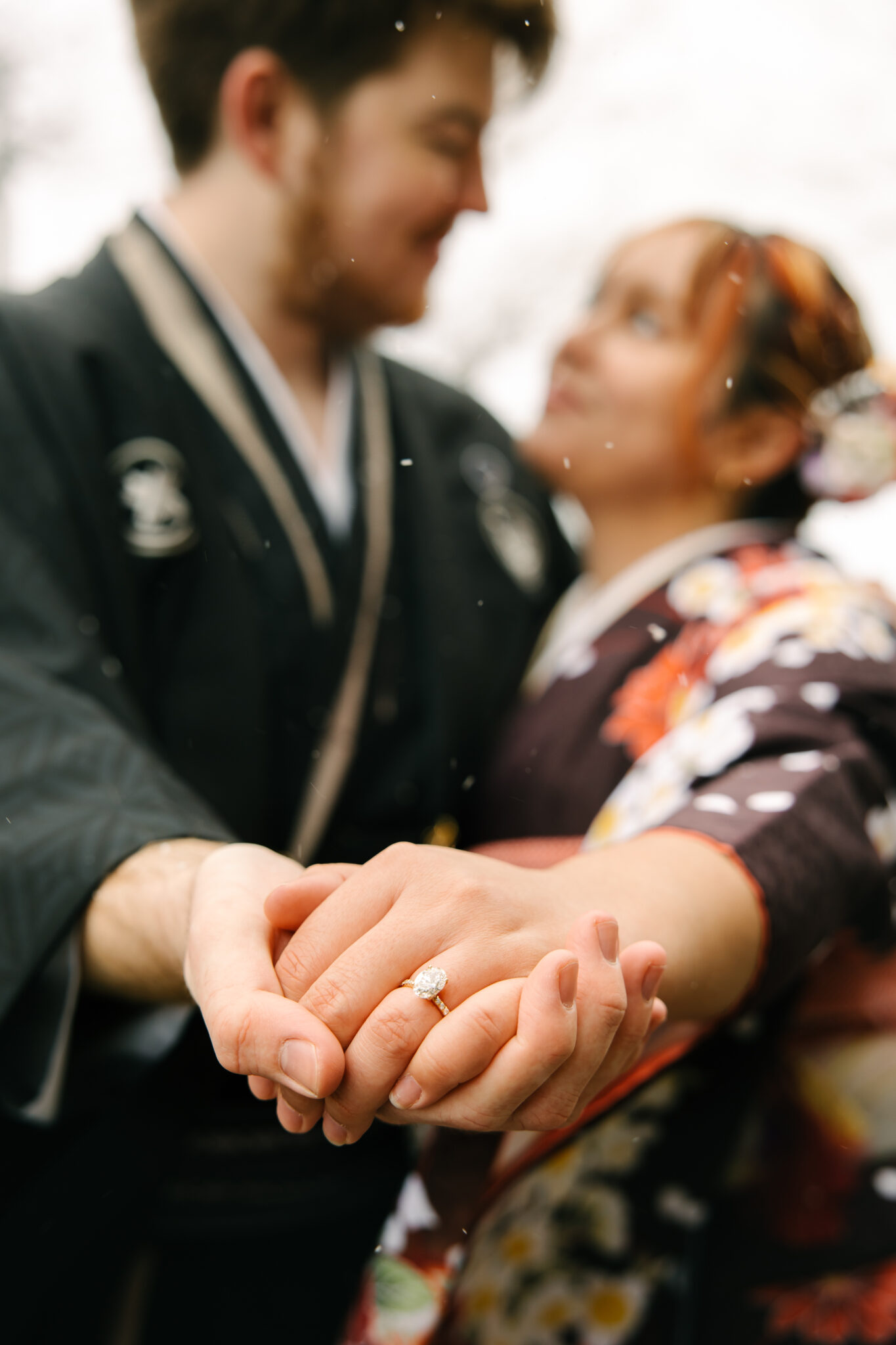 Winter Kimono Proposal Photoshoot at Osaka Castle Park | A Magical ...